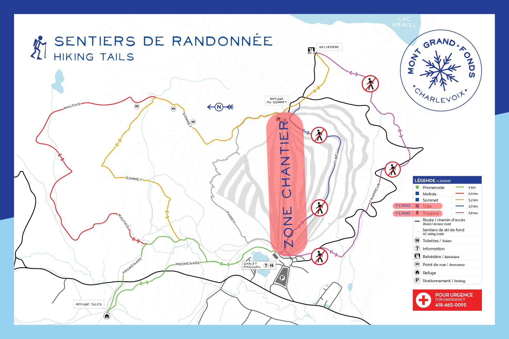 Randonnée pédestre Activités à Charlevoix Mont Grand Fonds